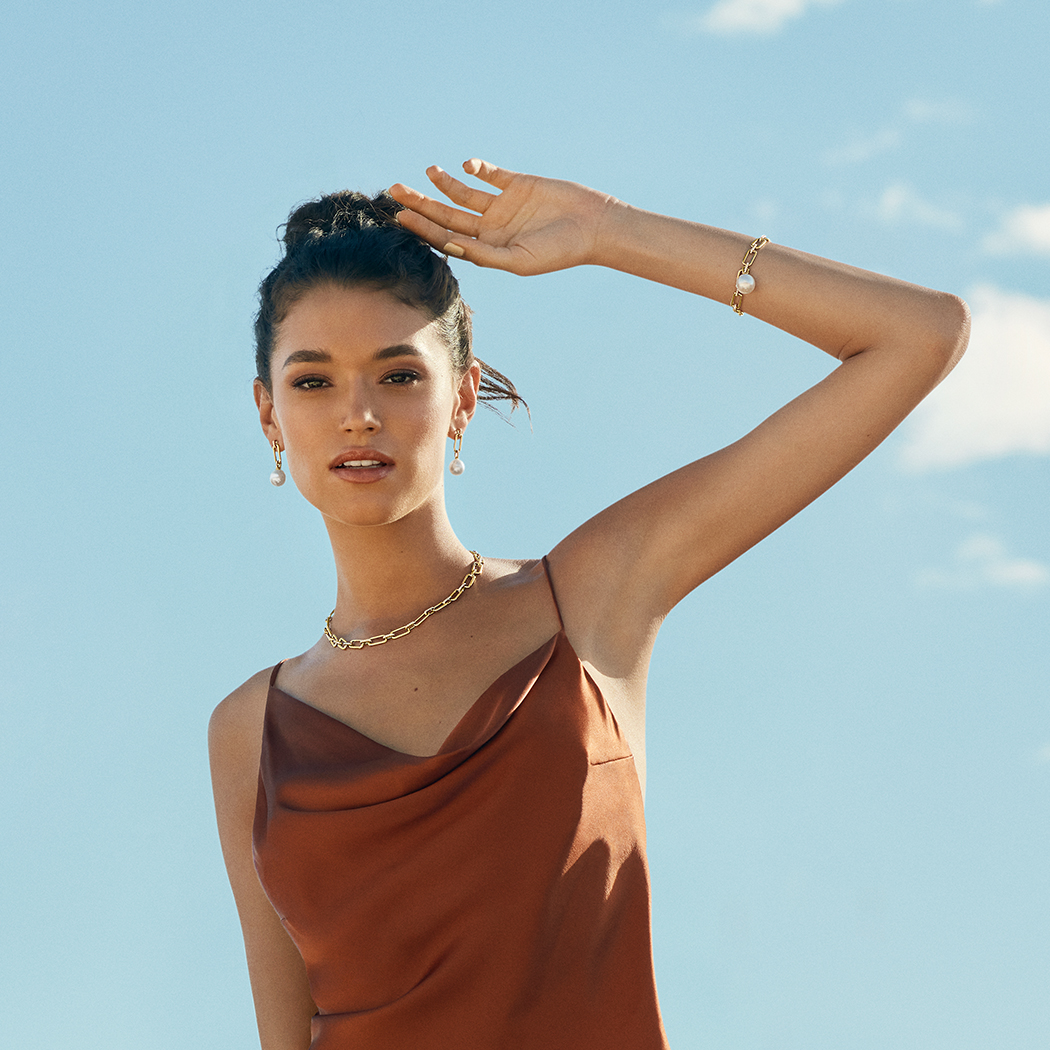 Halcyon Link Necklace, Yellow Gold | Kailis Jewellery