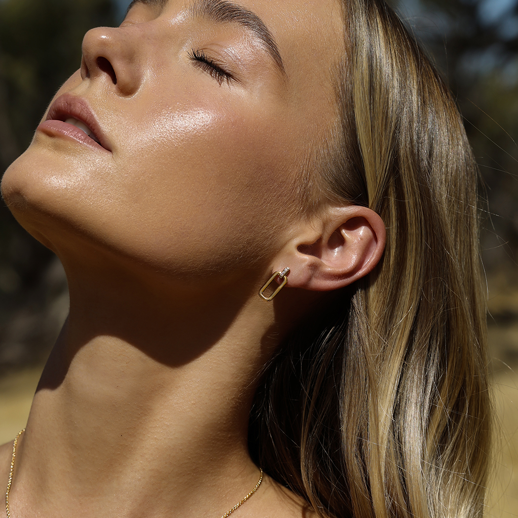 Halcyon Link Radiant Earrings | Kailis Jewellery